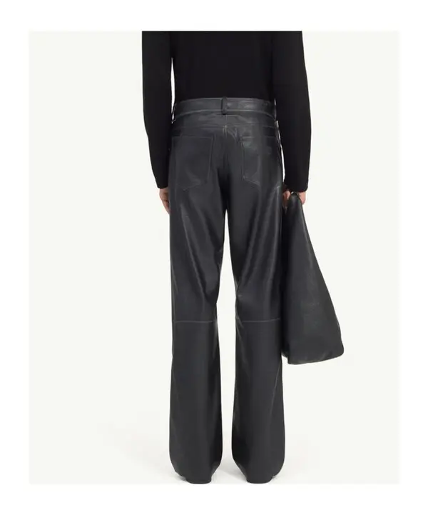 MAISON MARGIELA Leather-effect Trousers