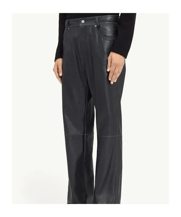 MAISON MARGIELA Leather-effect Trousers