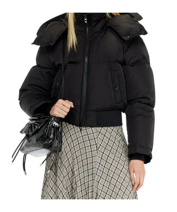 DIESEL® Wrinkled-nylon Down Puffer Jacket With Detachable Hood