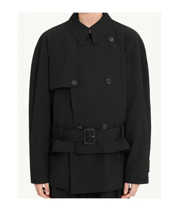MAISON MARGIELA Belted Wool Blend Jacket