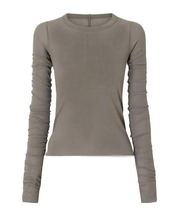 Rick Owens Distressed Ribbed Knit T-shirt