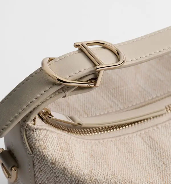 Dior Zippered Shoulder Bag With Cd Clasp