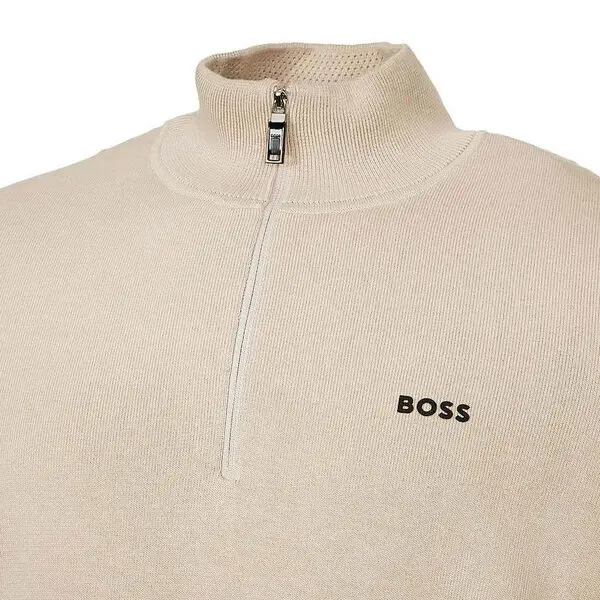 Hugo Boss Logo-print High-neck Jumper