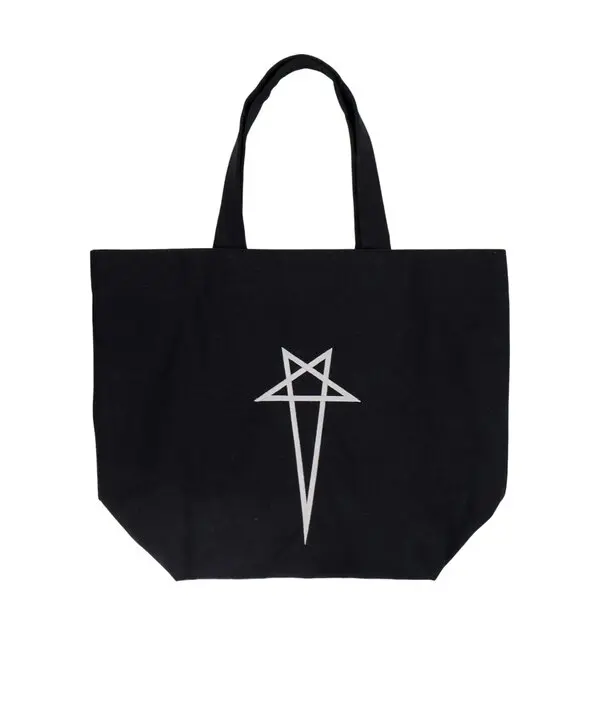 Rick Owens Star Embroidered Tote Bag - Black
