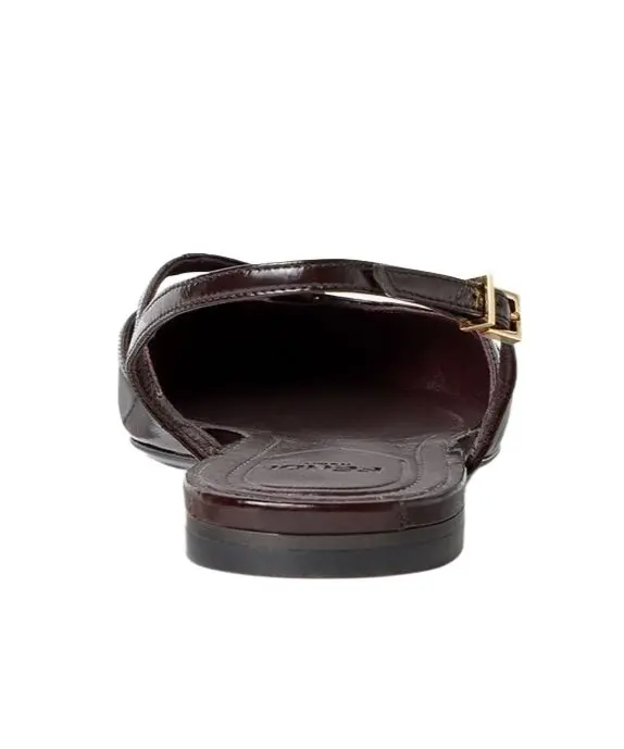 Fendi Ffold Square-toe Flats