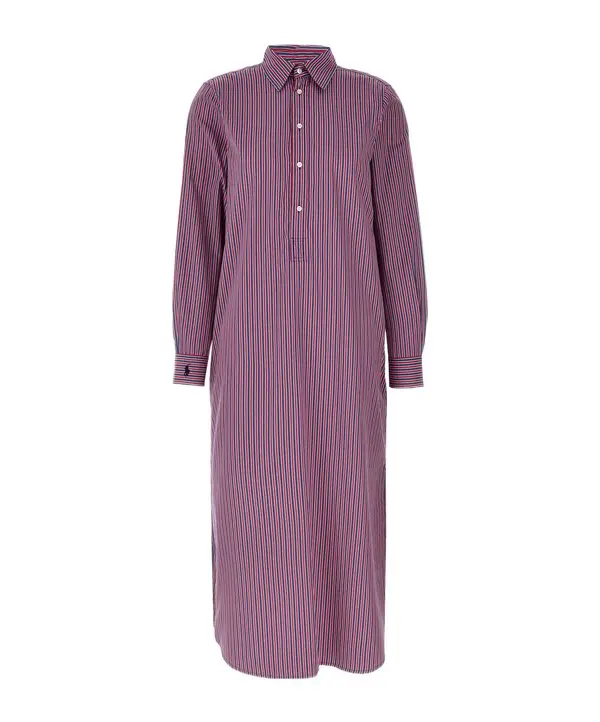 Polo Ralph Lauren Striped Cotton Poplin Shirt Dress
