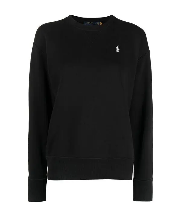 Polo Ralph Lauren Embroidered Crewneck Sweatshirt - Black
