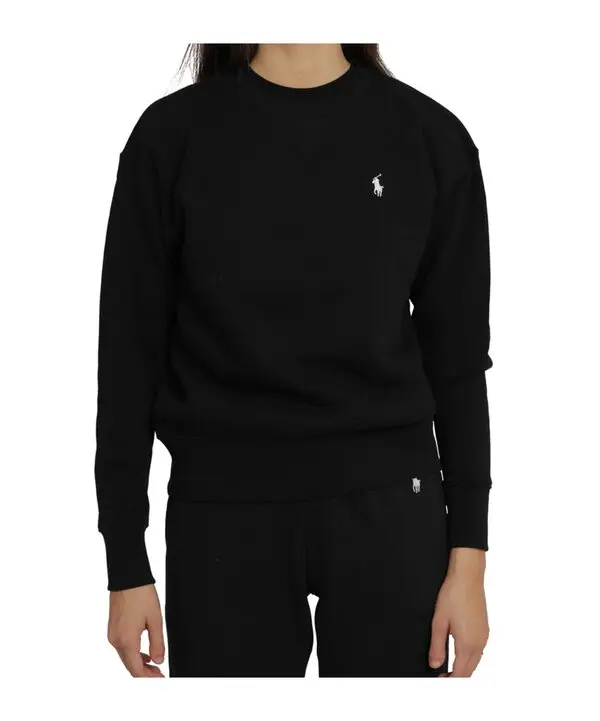 Polo Ralph Lauren Embroidered Crewneck Sweatshirt - Black