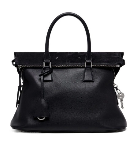 MAISON MARGIELA 5ac Soft Medium Zip-up Tote Bag - Dark Grey