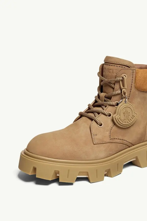 Moncler Peak City Nubuck Suede Ankle Boots