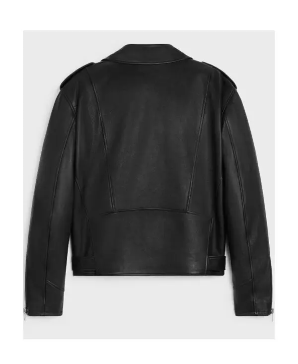 Celine Loose Biker Jacket In Calfskin