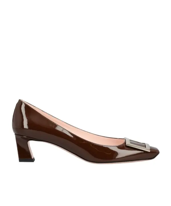 ROGER VIVIER Square Toe Pumps - Brown