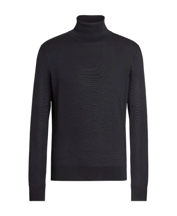 Zegna Cashseta Turtleneck Sweater - Black