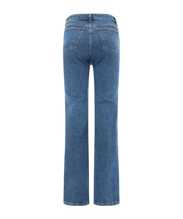 Khaite Danielle High Waist Straight Leg Jeans