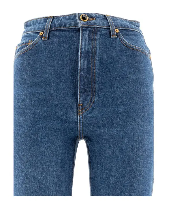 Khaite Danielle High Waist Straight Leg Jeans