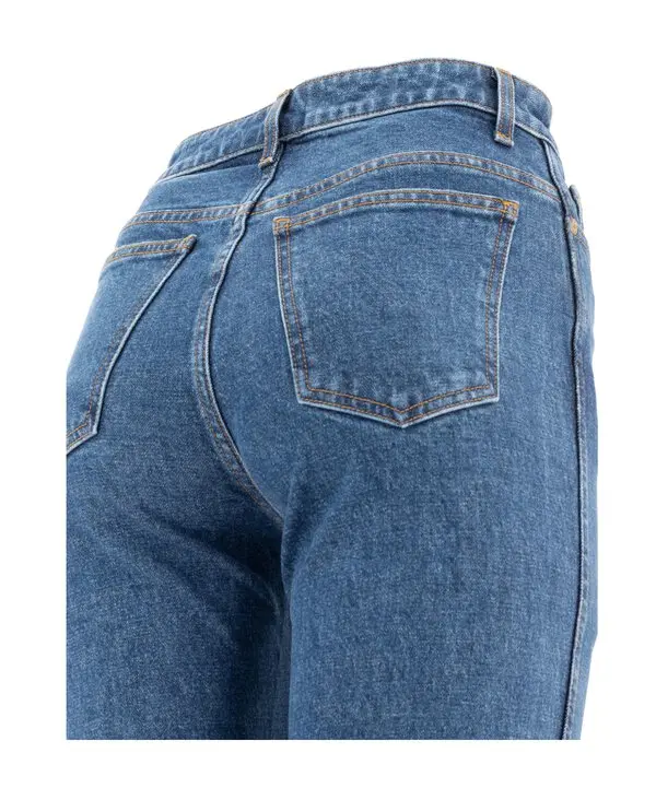 Khaite Danielle High Waist Straight Leg Jeans