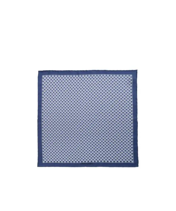 FERRAGAMO Printed Silk Scarf - Blue