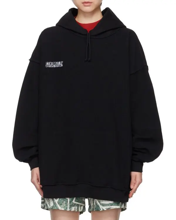 Vetements Logo Drawstring Hoodie
