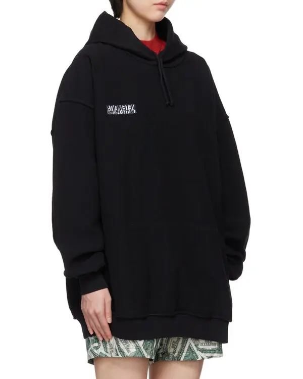 Vetements Logo Drawstring Hoodie