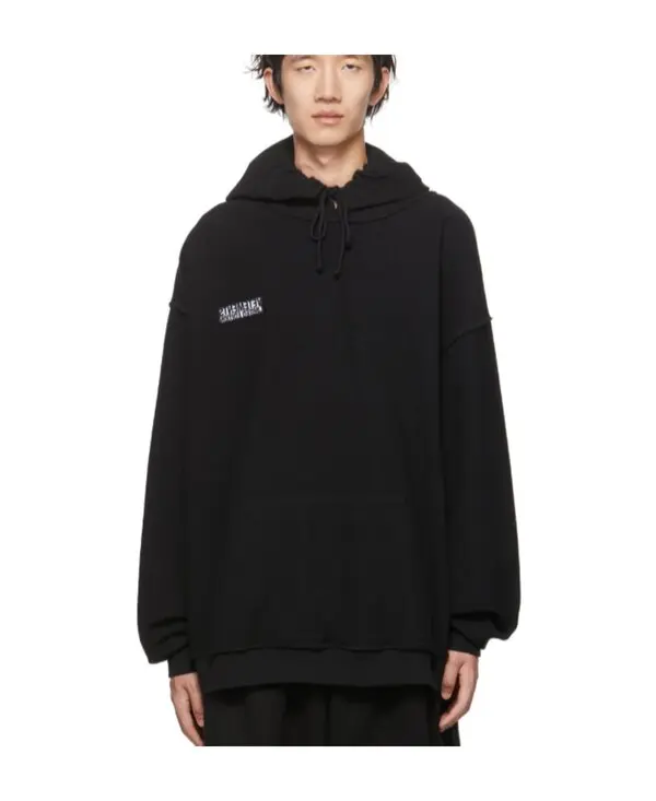 Vetements Logo Drawstring Hoodie