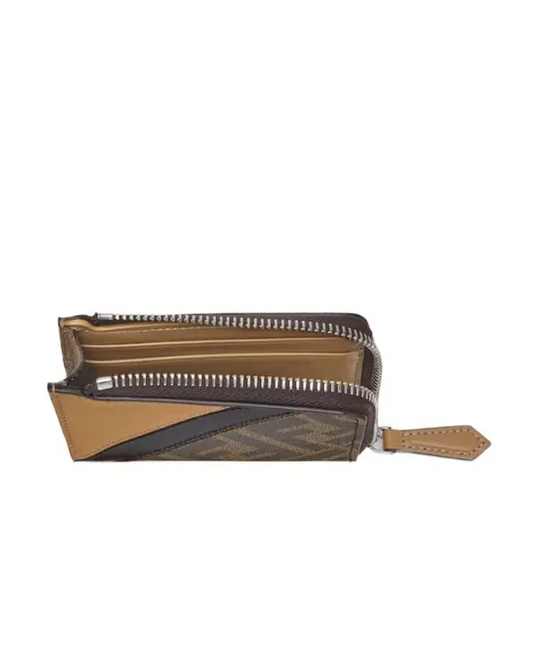 Fendi Monogram-print Leather Wallet