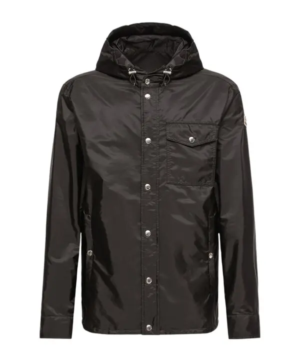 Moncler Duvainne Hooded Mid-length Jacket - Black