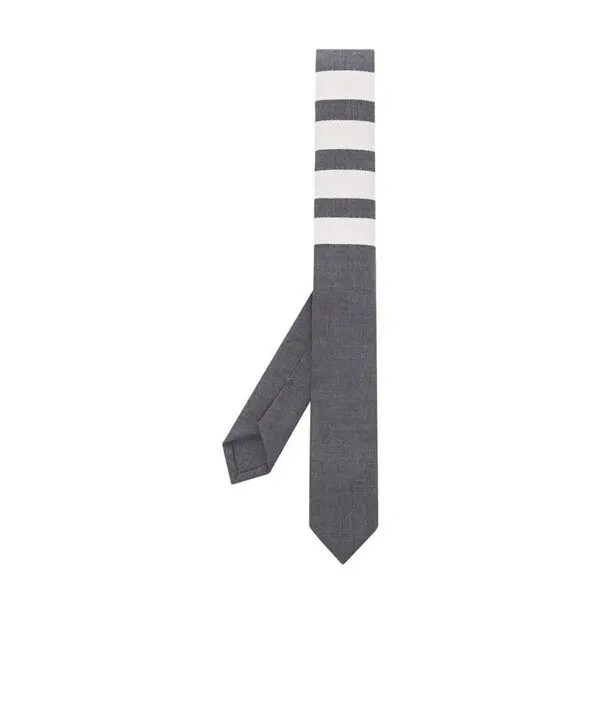 Thom Browne 4-bar Plain Weave Striped Tie