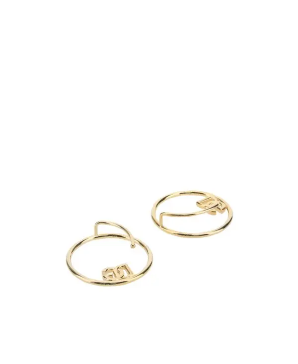 Dolce & Gabbana Dolce Gabbana Dg Logo Engraved Hoop Earrings