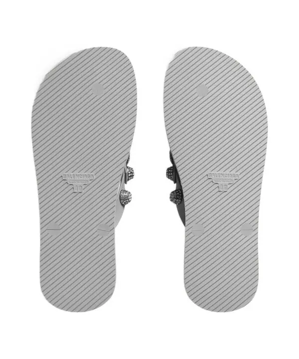 Balenciaga Cagole Thong Sandal In /crystal