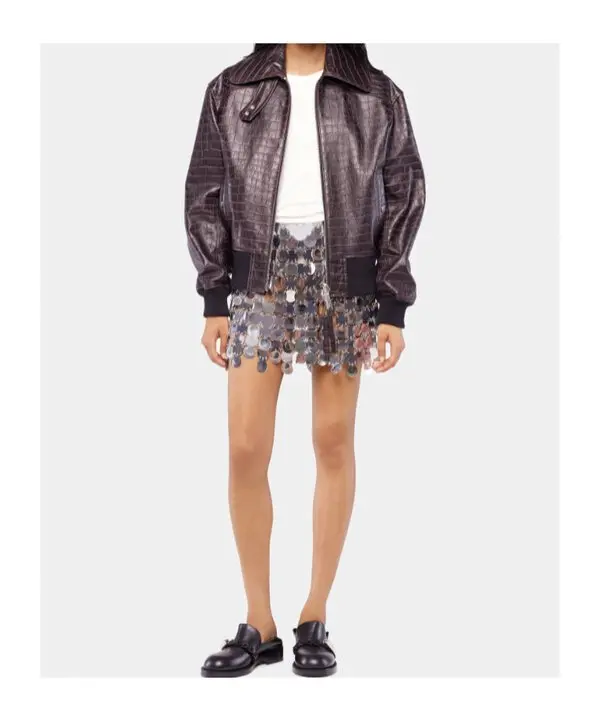 Rabanne Sequin Disc Mini Skirt