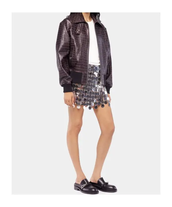 Rabanne Sequin Disc Mini Skirt
