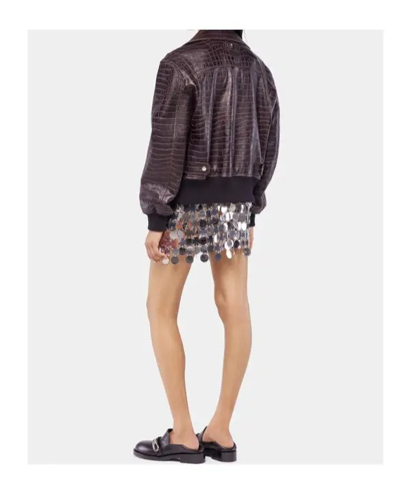 Rabanne Sequin Disc Mini Skirt