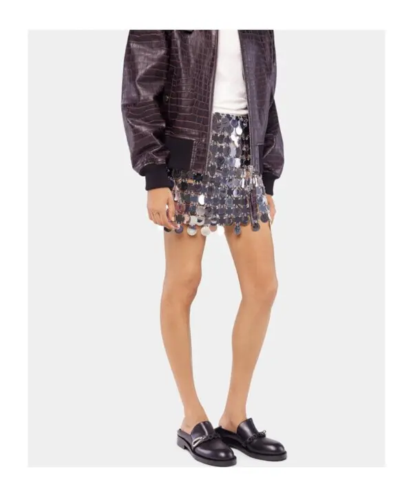 Rabanne Sequin Disc Mini Skirt