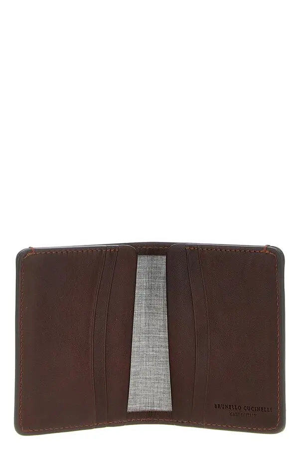 Brunello Cucinelli Logo Embossed Cardholder