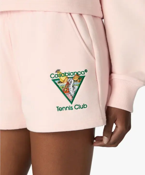 Casablanca Tennis Club Triangle Drawstring Shorts