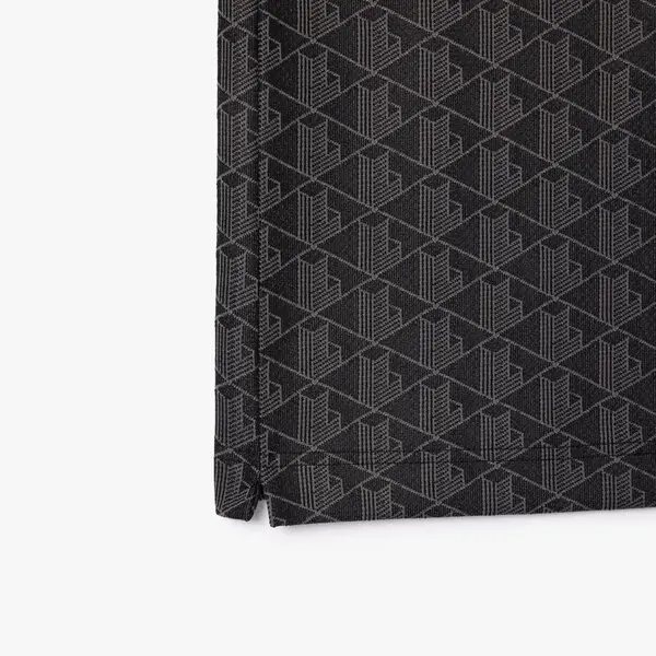 Lacoste Monogram-jacquard Polo Shirt