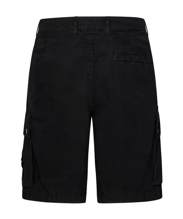 Stone Island Logo Patch Knee-high Shorts