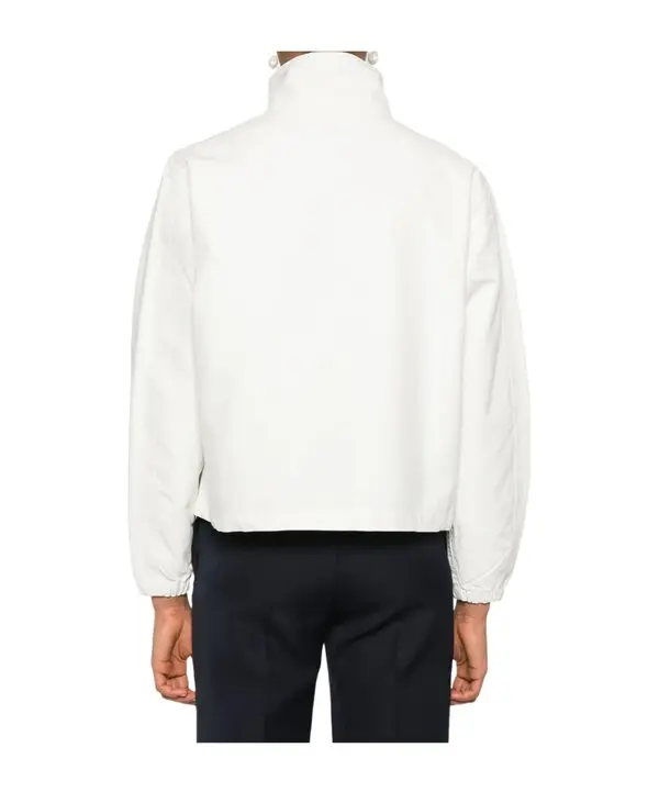 Polo Ralph Lauren High Neck Zipped Jacket - Washed White