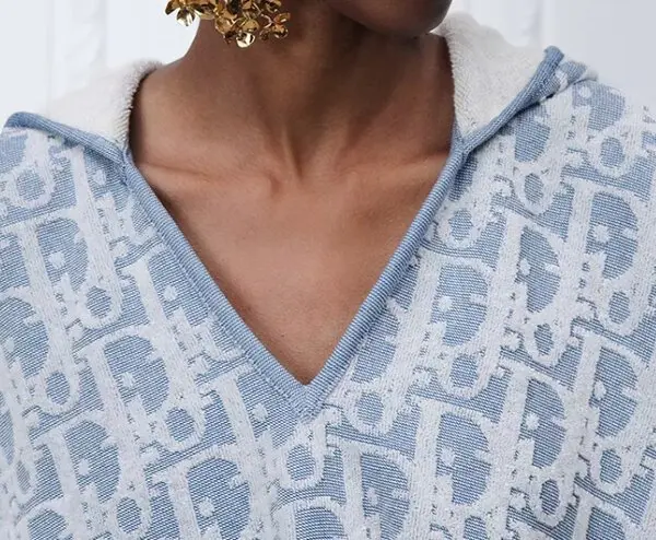 Dior Oblique Hooded Poncho