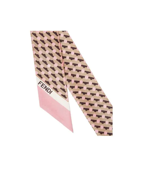 Fendi Dots Silk Bandeau