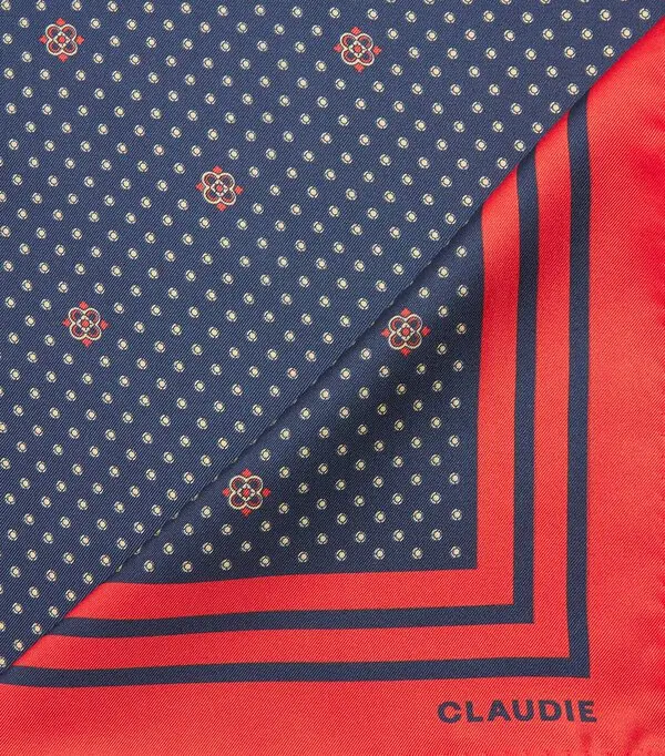 Claudie Pierlot Silk Polka-dot Square Scarf