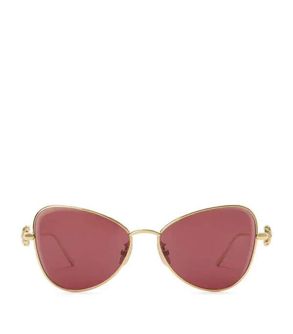 Loewe Bombé Butterfly Sunglasses - Red