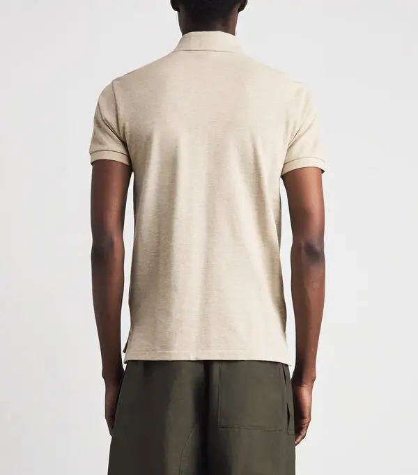 Polo Ralph Lauren Cotton Mesh Slim Fit Polo Shirt - Beige