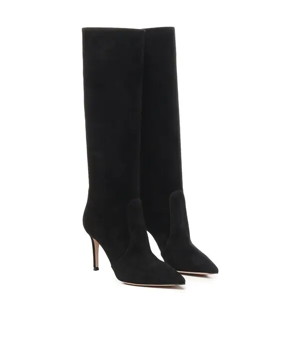 GIANVITO ROSSI Pointed Toe High Heeled Boots