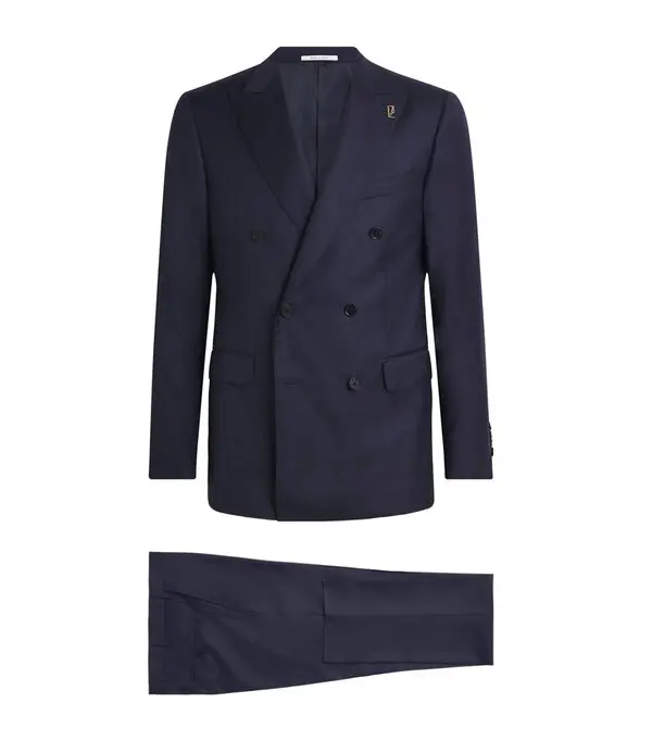 Pal Zileri Wool Vicenza Double-breasted 2-piece Suit - Navy