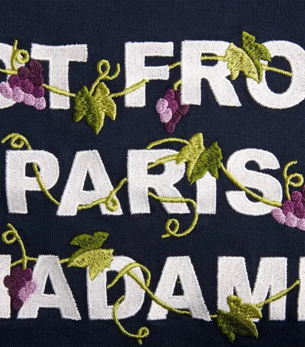 Drole De Monsieur Cotton Vine Slogan T-shirt