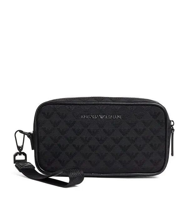 Emporio Armani Jacquard Logo Wash Bag
