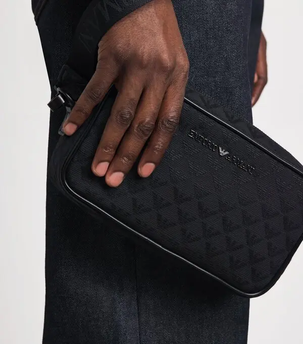 Emporio Armani Jacquard Logo Wash Bag