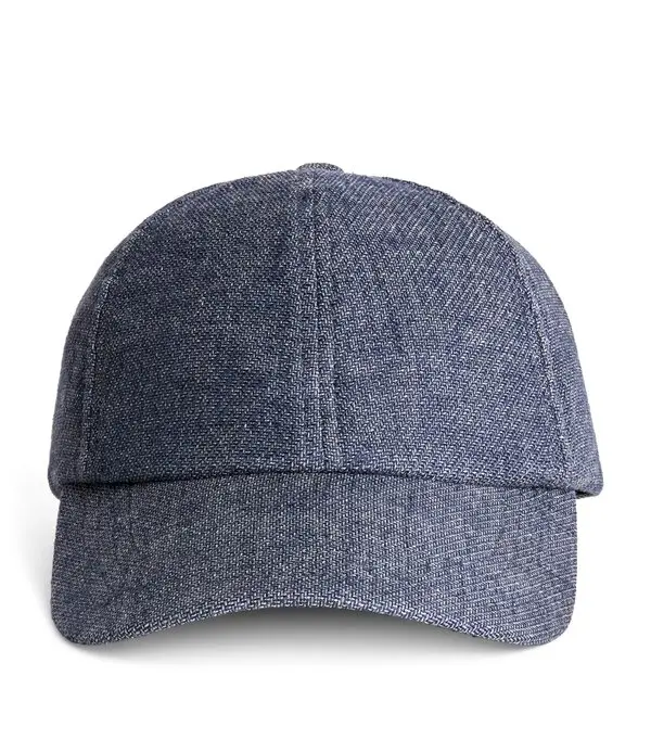 Sunspel Cotton-linen Twill Cap