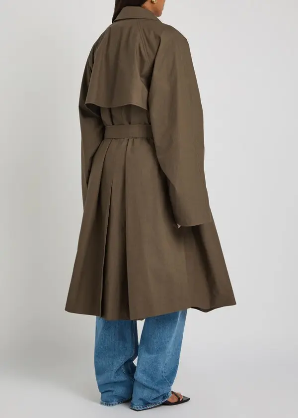 Calvin Klein Cotton Trench Coat - Brown
